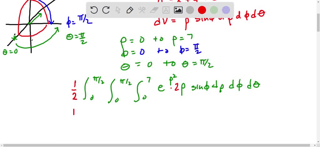 SOLVED: Use spherical coordinates. Evaluate e x2 + y2 + z2 dV, E where ...