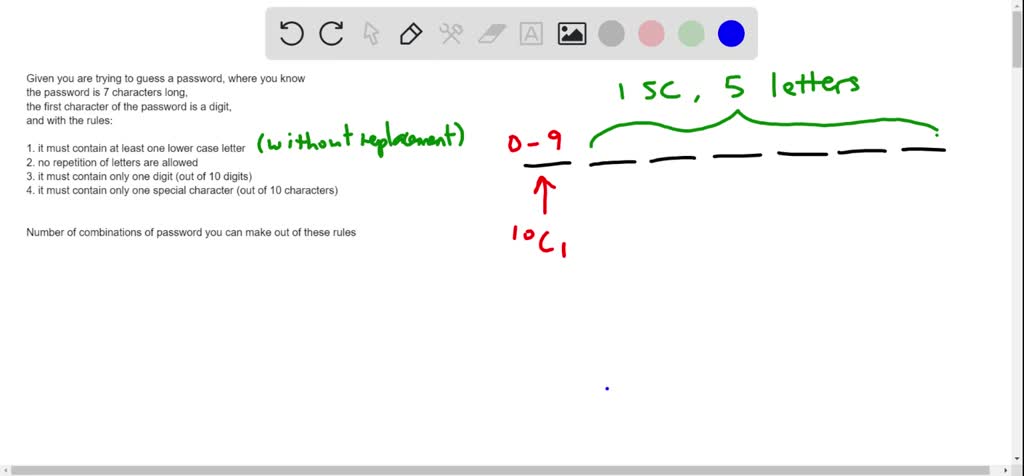 SOLVED: You are trying to guess a password. You know the password is 7 ...