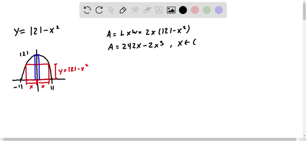 SOLVED: Arectangle is constructed with its base on the X-axis and two ...