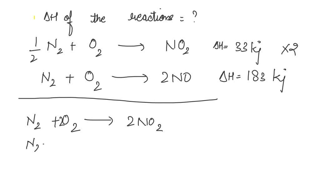 SOLVED: Use the standard reaction enthalpies given below to determine Î”HÂ°rxn for the following ...