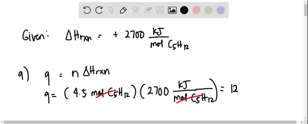 SOLVED: Consider the combustion of C5H12 with oxygen gas: C5H12 + 8O2 â ...