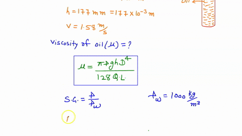 The viscosity of an oil having a specific gravity of 090 is...