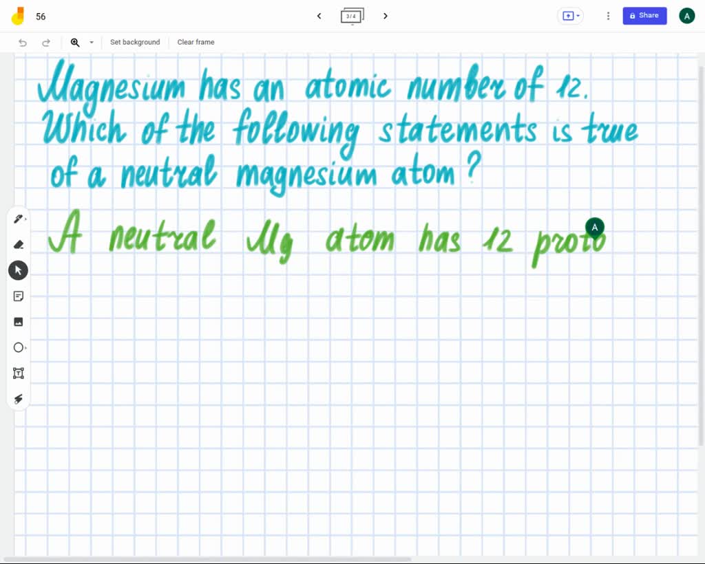 SOLVED: Magnesium has an atomic number of 12 . Which of the following ...