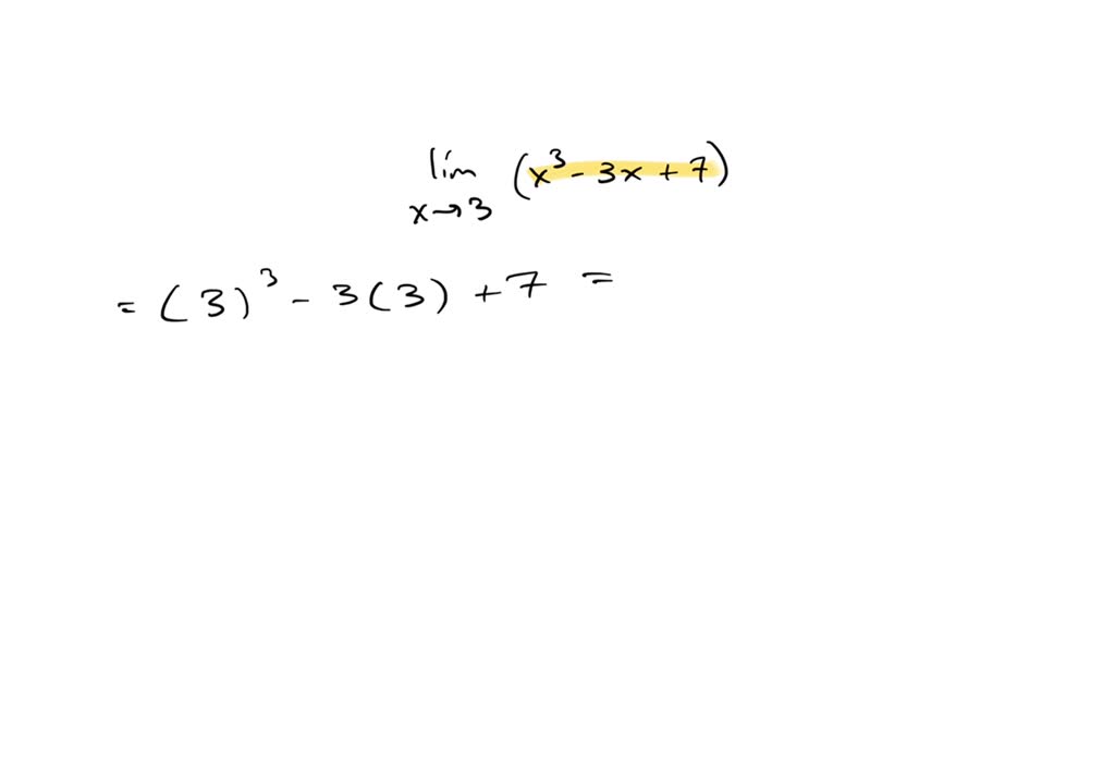 SOLVED: A graphing calculator is recommended. For the limit lim x ? 3 ...