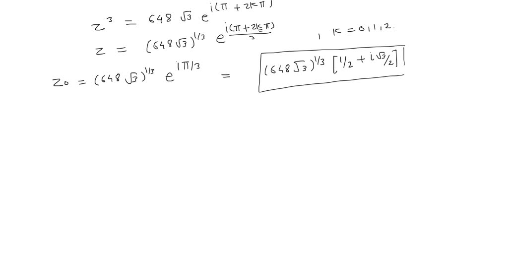 SOLVED: Find all roots in rectangular coordinates, exhibit them as ...