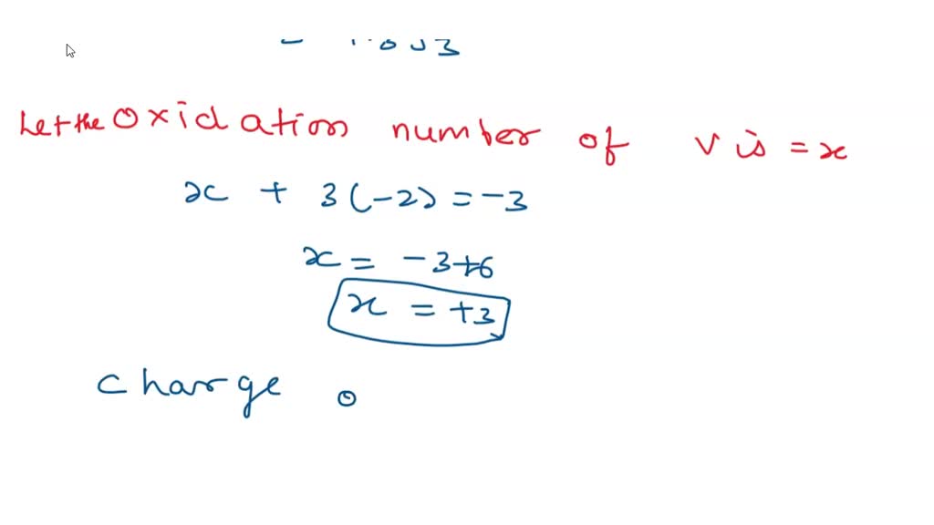 SOLVED: [V(C2O4)3]3- oxidation number, coordination sphere charge and ...