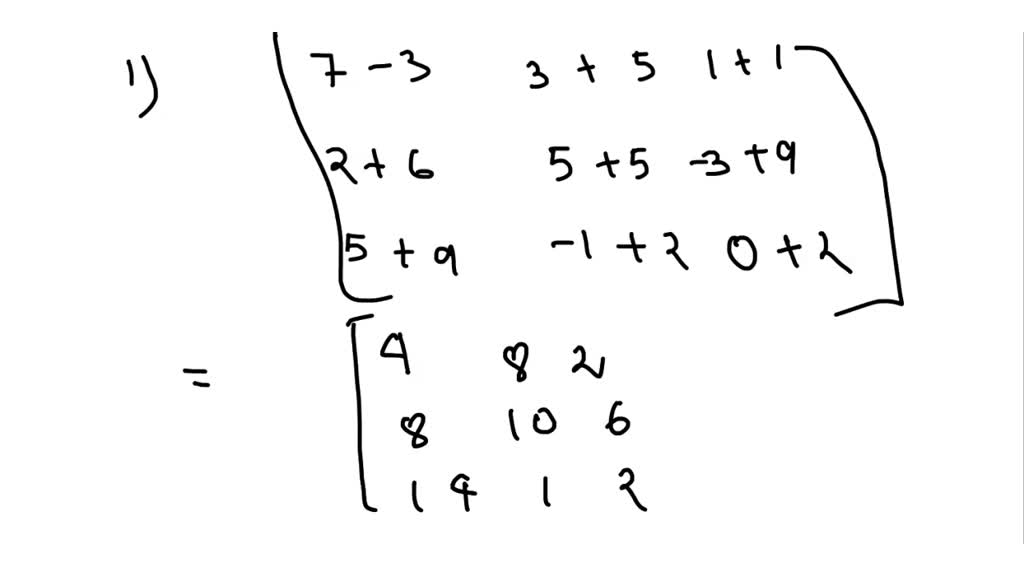 Solved Multiply The Matrices If Possible Use The Arrows To Add Rows 2068
