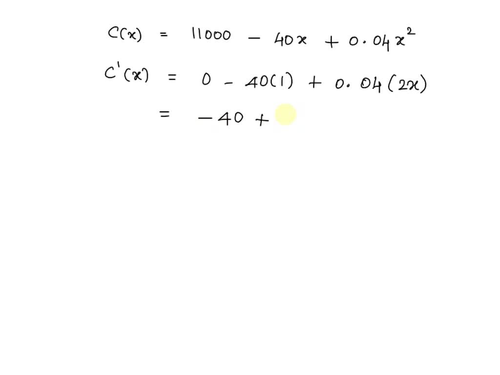 SOLVED: The total cost of producing a type of truck is given by C(x ... SOLVED: The total cost of producing a type of truck is given by C(x ...