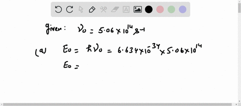 the threshold frequency 0 describes the smallest light frequency ...