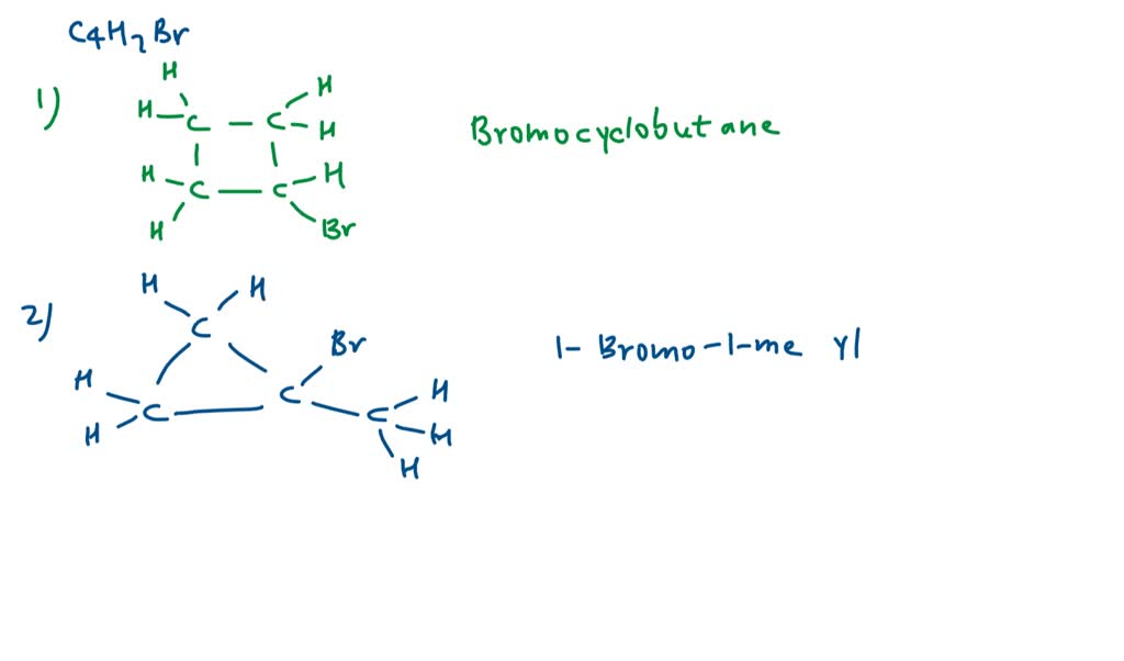 SOLVED: Draw the structural formulas and name all cyclic isomers with the formula C5H10.