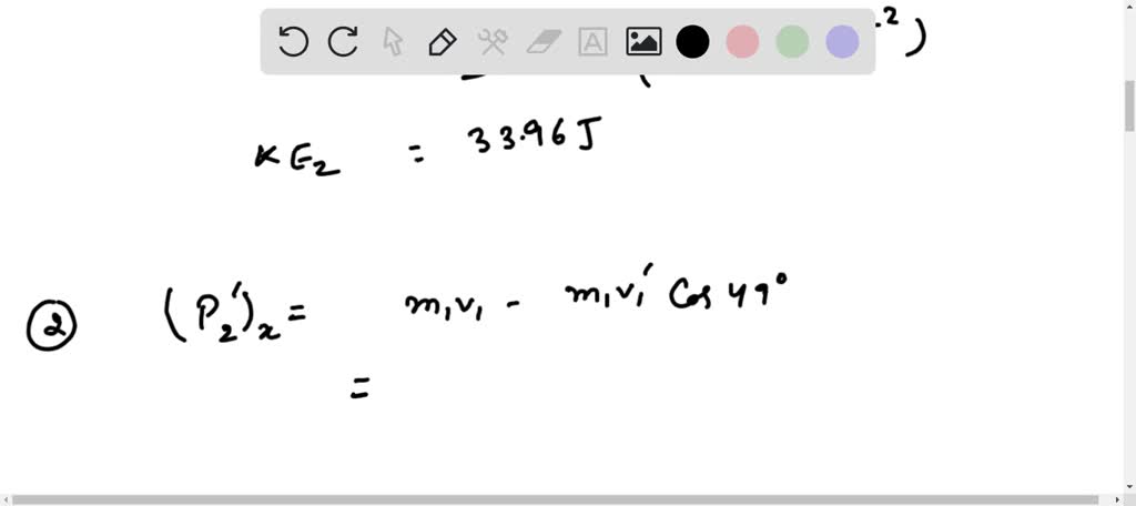 SOLVED: An object of mass m1=3.3 kg moving at 4.7 m/s strikes a ...