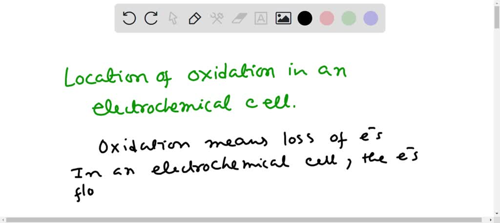 SOLVED: Question 11 Identify the location of oxidation in an electrochemical cell: the cathode ...