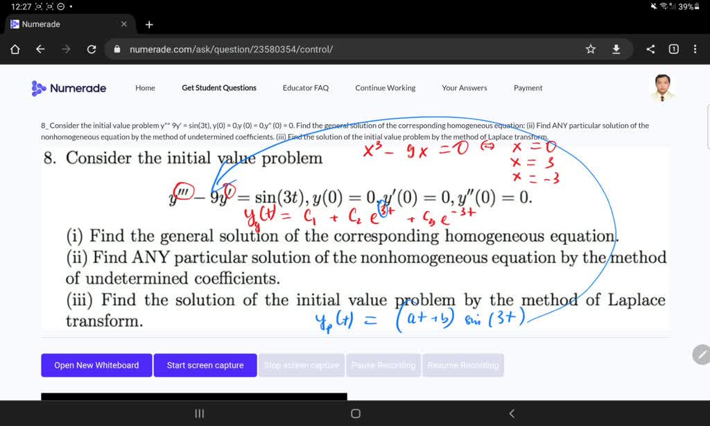 SOLVED: (iii) By applying seperation of variables emthod, solve Laplace ...