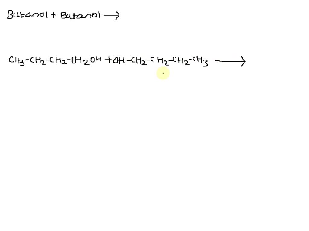SOLVED: The names of the reactants in a condensation reaction are given ...