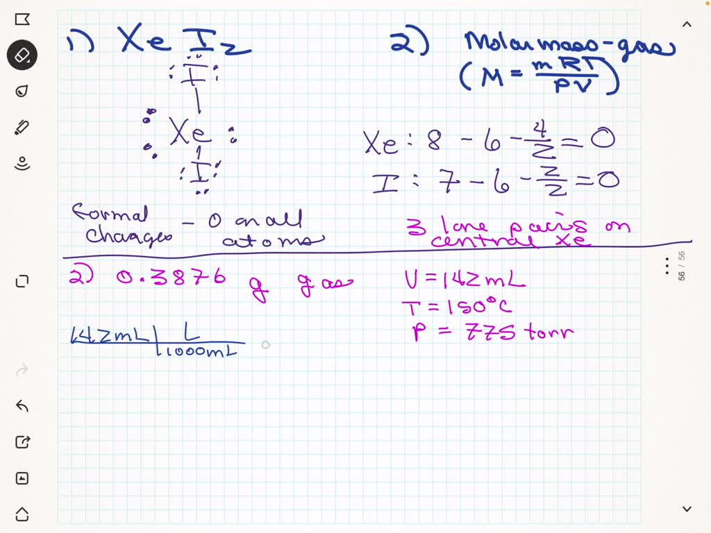 SOLVED: Draw a correct Lewis structure for XeI2 (Xe in the middle ...