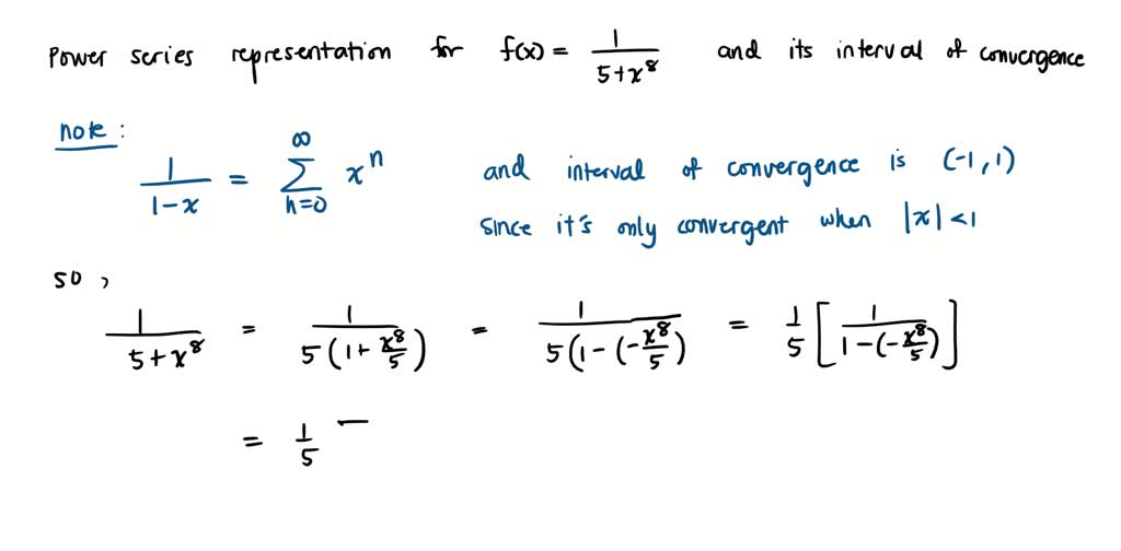 SOLVED: pt) Use Eq: (1) from the text to expand the function into a power series with center € ...