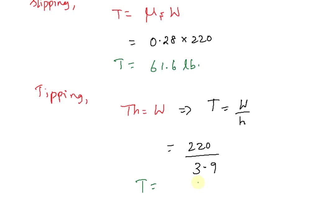 SOLVED: '02: The 220-Ib crate shown in figure below is being moved by ...