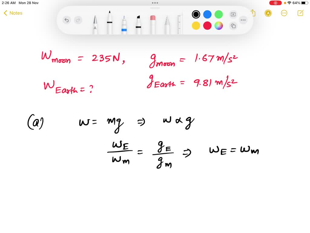 SOLVED: The weight of an astronaut plus his spacesuit on the moon is ...