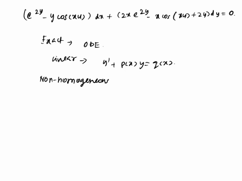 The following equation r2y2 ry dy ydc 0 is a homogeneous...
