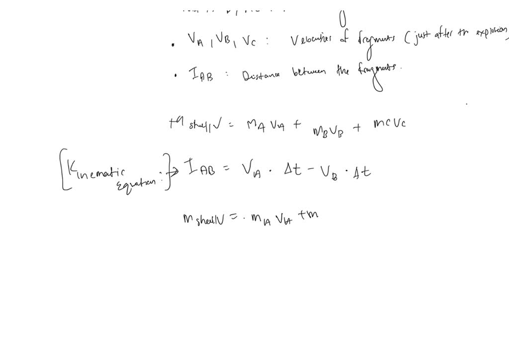 Solved A Shell Fired Vertically Upwards Explodes At The Highest Point 3853