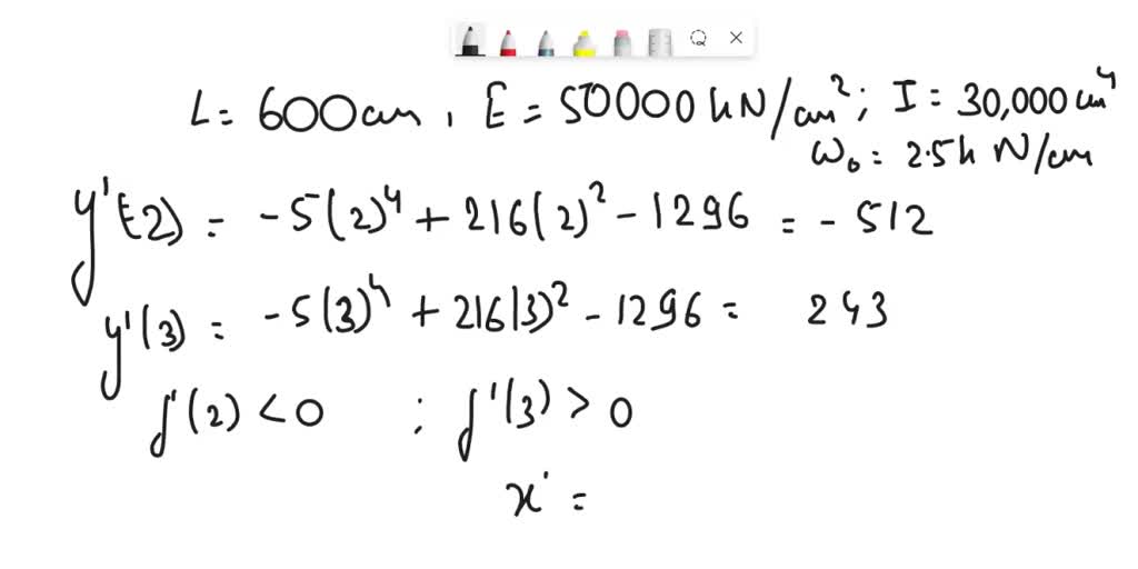 SOLVED: Uniform beam subjected to linearly increasing distributed load delta in an elastic curve ...