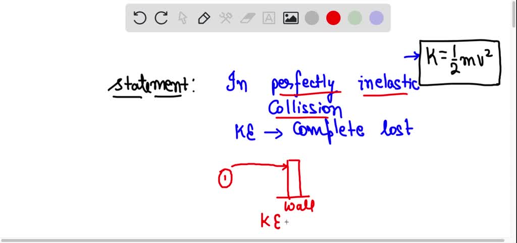 SOLVED: In inelastic collision the loss of kinetic energy is equal to