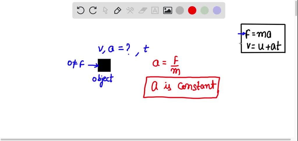 Solved If A Constant Nonzero Force Is Applied To An Object What Can