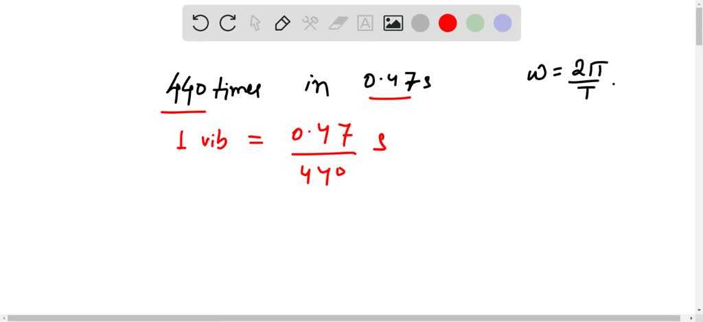 SOLVED: The tip of a tuning fork goes through 440 complete vibrations in a time of 0.470 s.