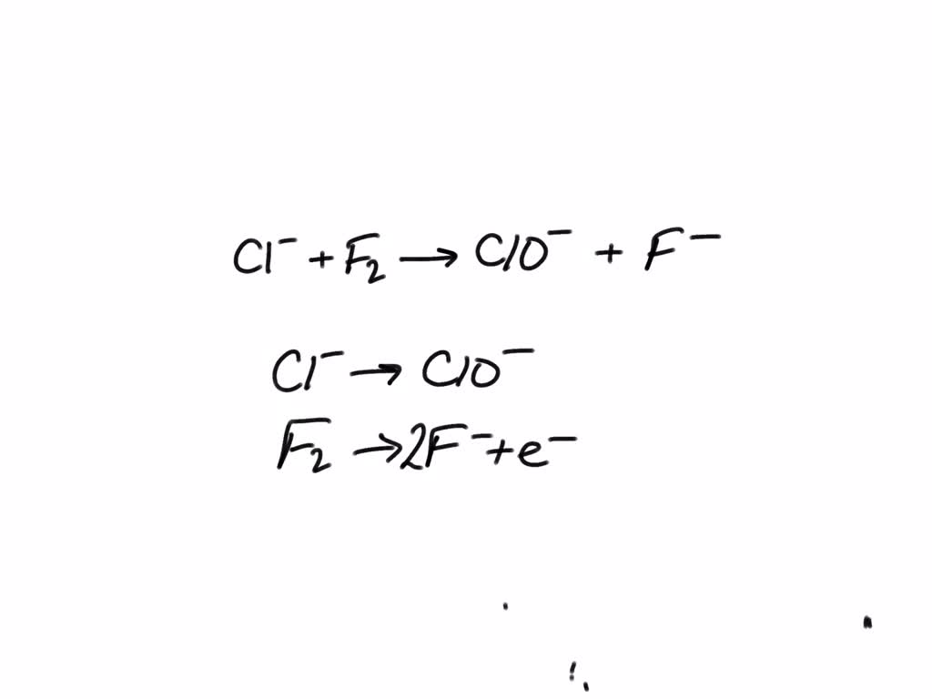 SOLVED: The following skeletal oxidation-reduction reaction occurs ...