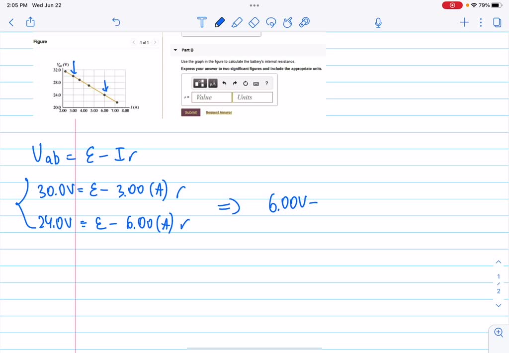 SOLVED: DUl An external resistor R is connected between the terminals ...