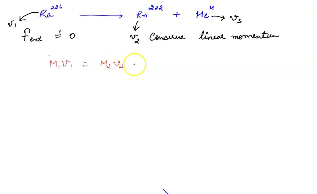 SOLVED: When radium-226 decays, it becomes radon-222 by ejecting an ...