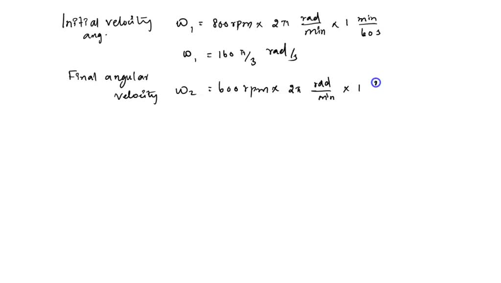 Solved A Torque Applied To A Flywheel Causes It To Accelerate Uniformly From A Speed Of 200 Rev