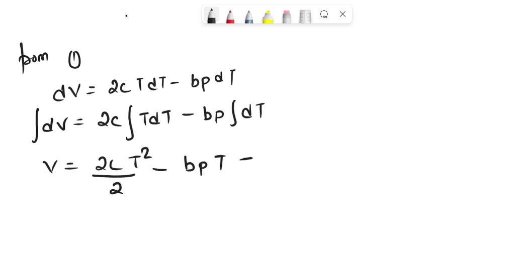 SOLVED: Find the equation of state of a solid that has an isobaric ...