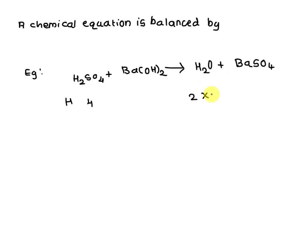 SOLVED: A chemical equation is balanced by what -Adding coefficients ... SOLVED: A chemical equation is balanced by what -Adding coefficients ...