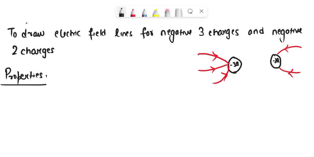 SOLVED: draw the electric field lines that represent a +5 charge and a ...