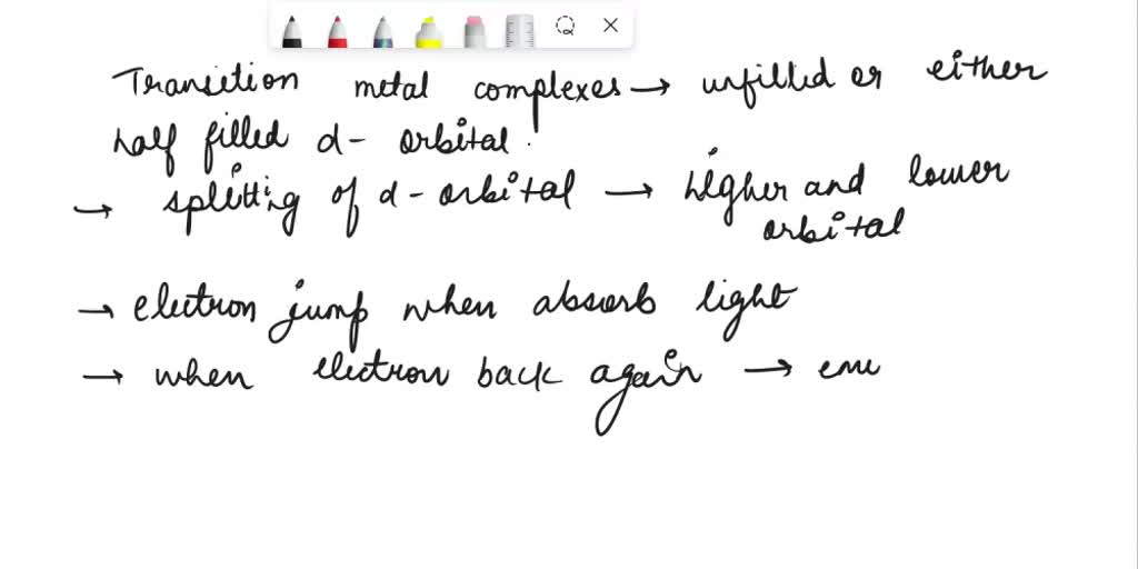 SOLVED: Explain the origin of the color of K3[Fe(C2O4)3] Â· 3H2O.