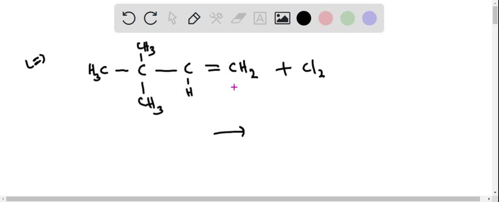 SOLVED: Draw the product that would form when 3,3-dimethyl-1-butene ...