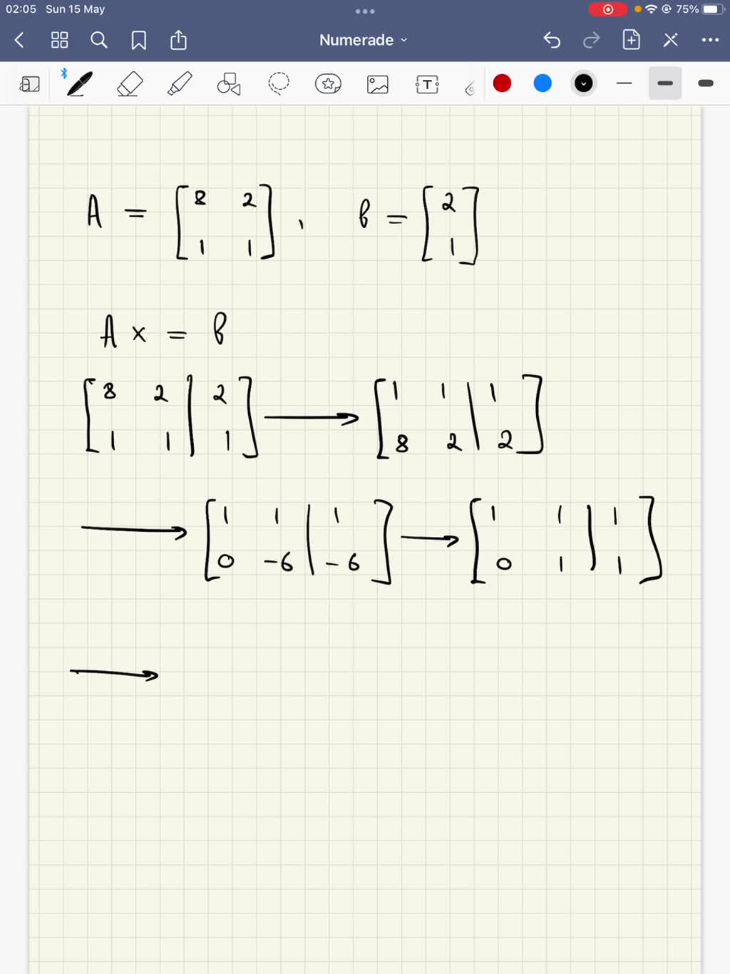 SOLVED: 'Determine if the vector b Is in the span of the columns of the matrix A. A = [s ;-[4 ...