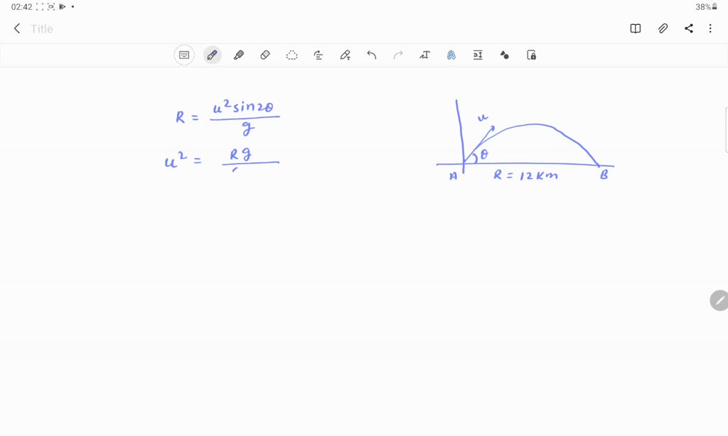 SOLVED: 2/69 Calculate the minimum possible magnitude u of the muzzle velocity which projectile ...