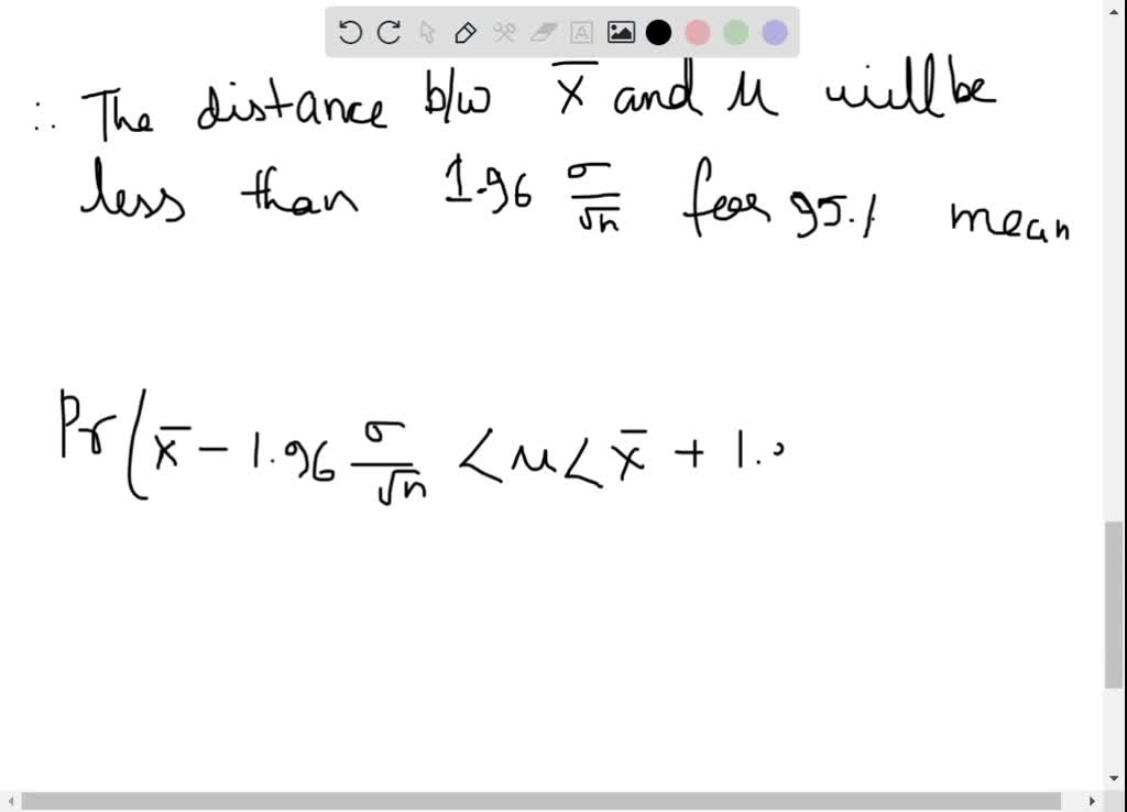 SOLVED: Calculate the 95% confidence interval for the population mean ...