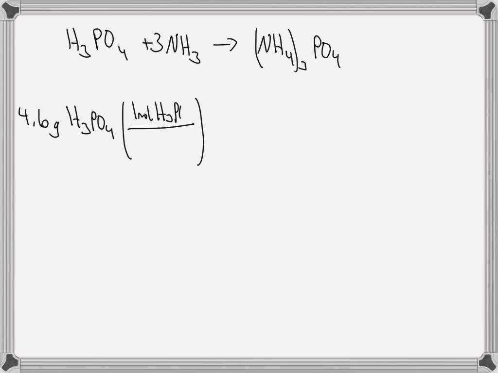 Nh3 H3po4 Reaction