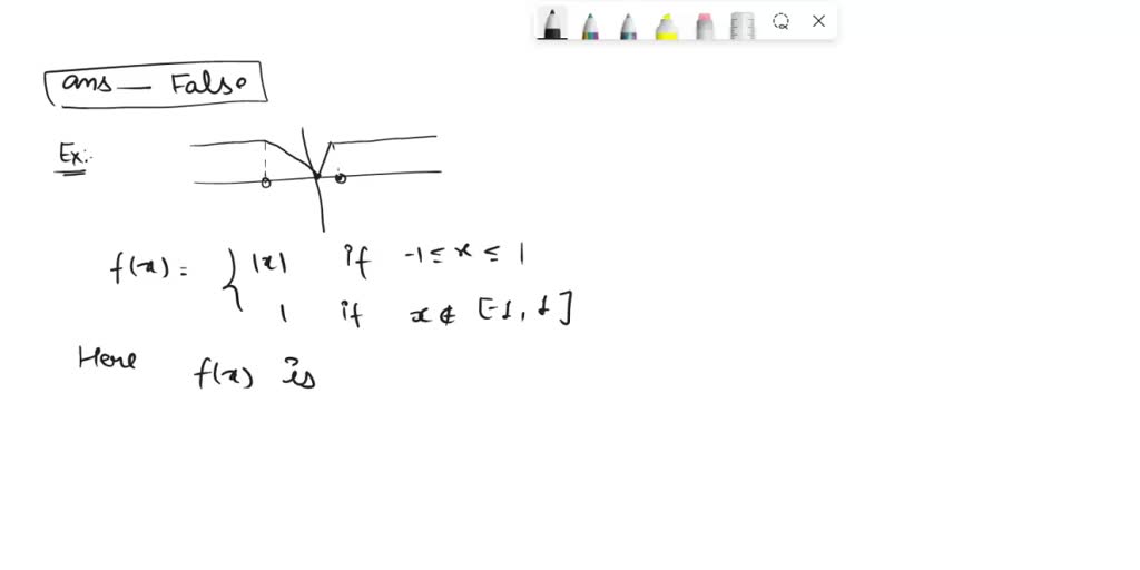 Solved Is It True That If A Function F Is Continuous And Bounded On R