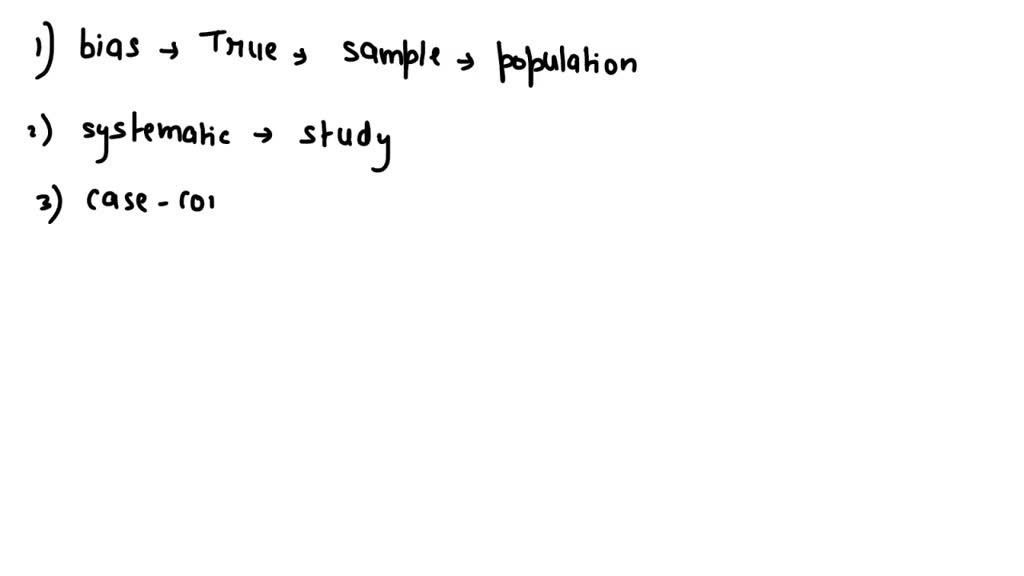 SOLVED: Loss to follow-up can potentially introduce bias in a study. (1 point) True False Which ...