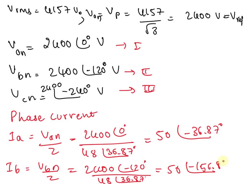 A 4157-V rms, 3-phase supply is applied to a balanced delta-connected ...