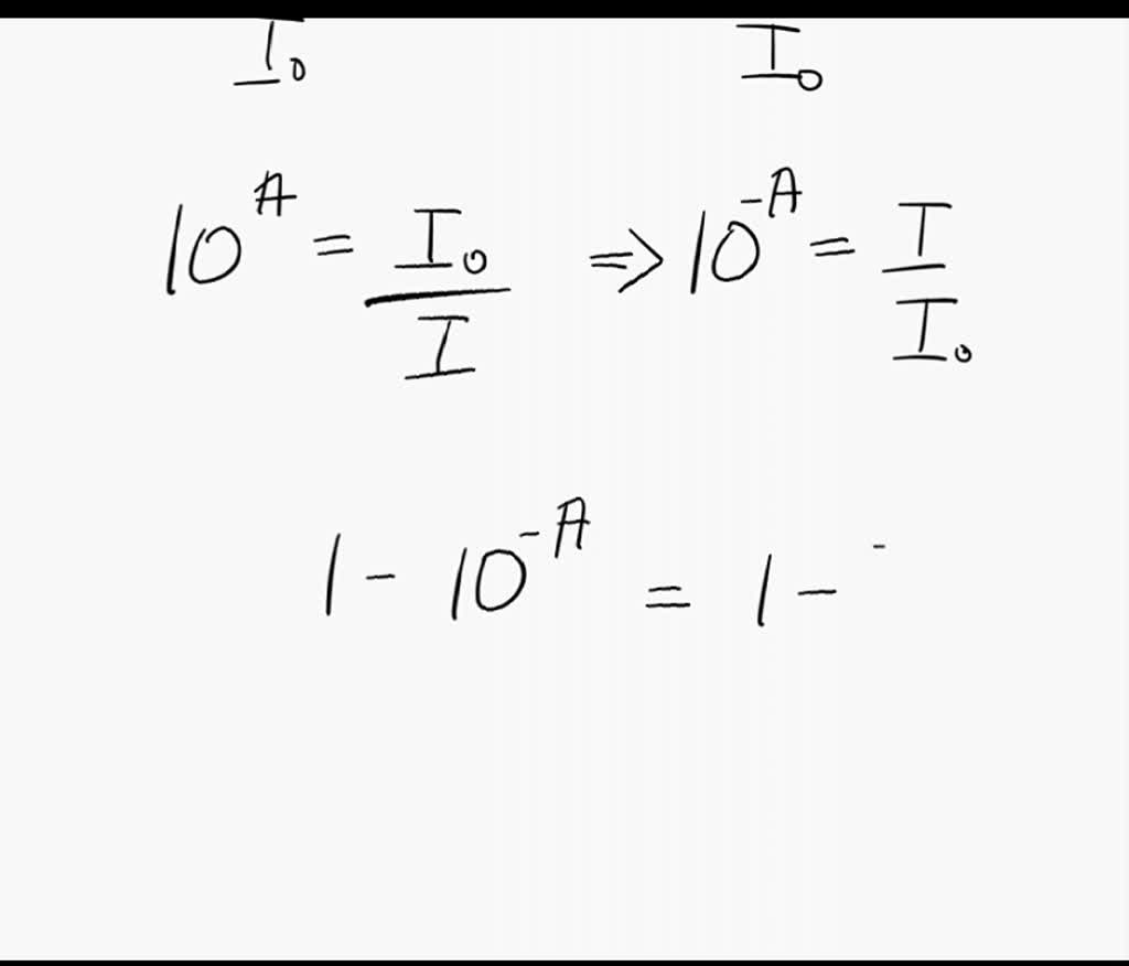 SOLVED: a. A sample absorbs 80% of the light passed through it at a ...