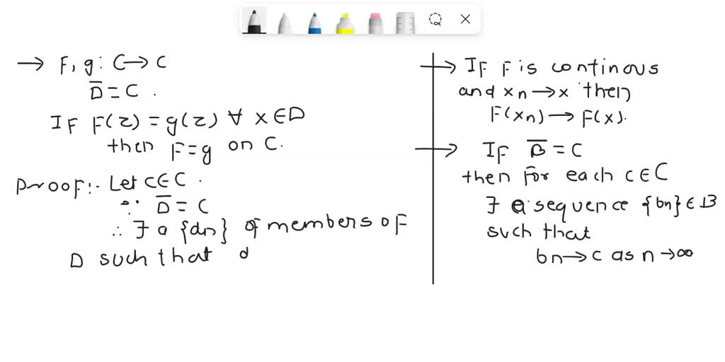SOLVED: C as a metric space. Prove that addition and multiplication ... SOLVED: C as a metric space. Prove that addition and multiplication ...