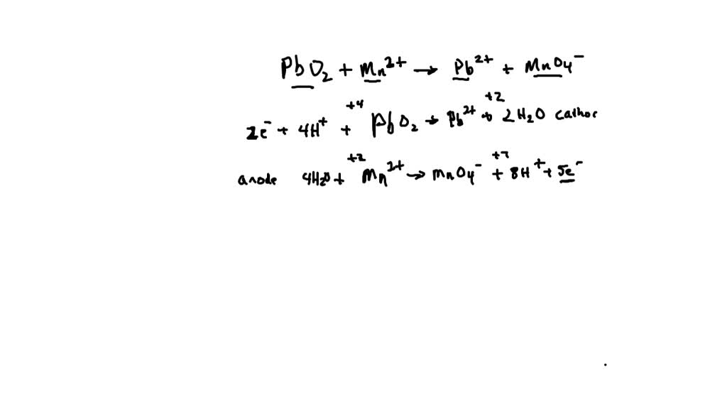 SOLVED: Given the following skeletal redox reaction under acidic ...