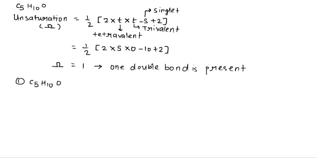 SOLVED: The IR spectrum of an unknown compound of formula C6H10O is ...