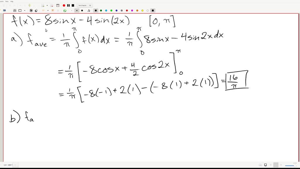 SOLVED: Consider the following function and interval. f(x)=2sqrt(x) , [0,4] (a) Find the average ...