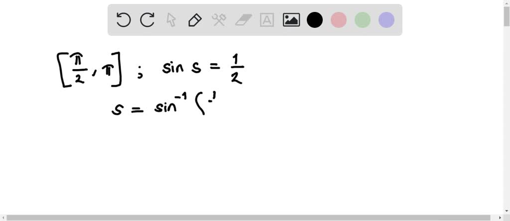 SOLVED: Find the exact value of s in the given interval that has the ...